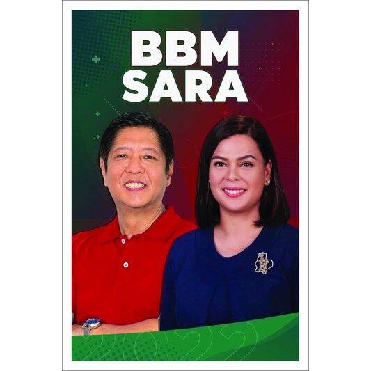 Tarpaulin / Tarp with BBM Sara 2022 - BBMSARA Marcos Duterte Uniteam DesignWf9 | Lazada PH