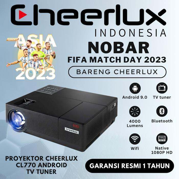 PROYEKTOR CHEERLUX CL770 ANDROID 4000 LUMENS PROJECTOR FULL HD 1080P ...