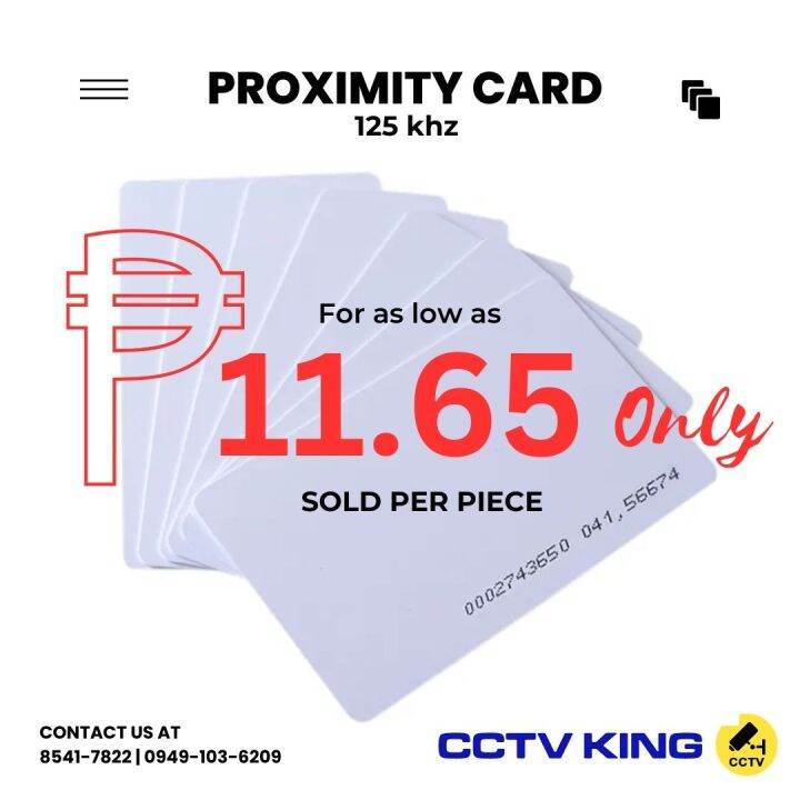 Proximity Card Access Control Printable Card | ID Card Blank Card Read ...