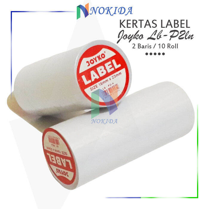 Nokida Kertas Label Harga Joyko 2 Baris LB-P2LN/10 Rolls / Isi Ulang ...