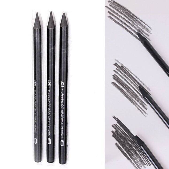 SEIFINI 3 Pcs/set Hard/Medium/Soft Charcoal Drawing Tool Art Student ...