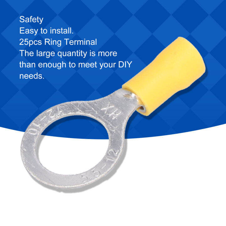 Cable Crimp Connector Ring Terminal 48A Maximum Current RV5.5‑12 for ...