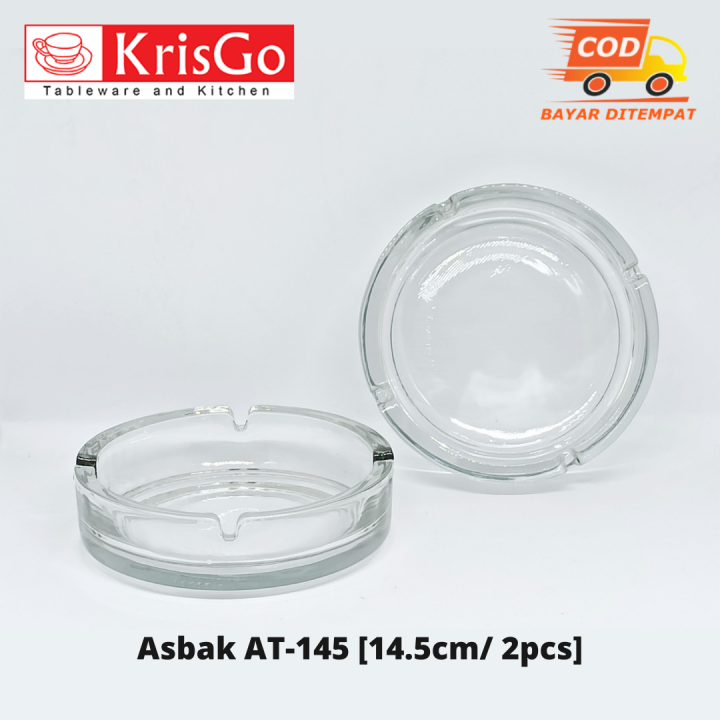 Asbak roko AT-145 Besar Tebal Jumbo [14.5cm/1 set isi 2pcs] / asbak ...