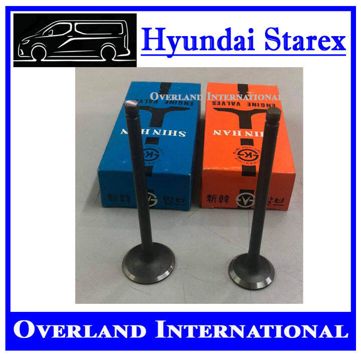 ENGINE VALVE SET - 8pcs (4intake,4exhaust), for engines D4BH, 4D56 ...