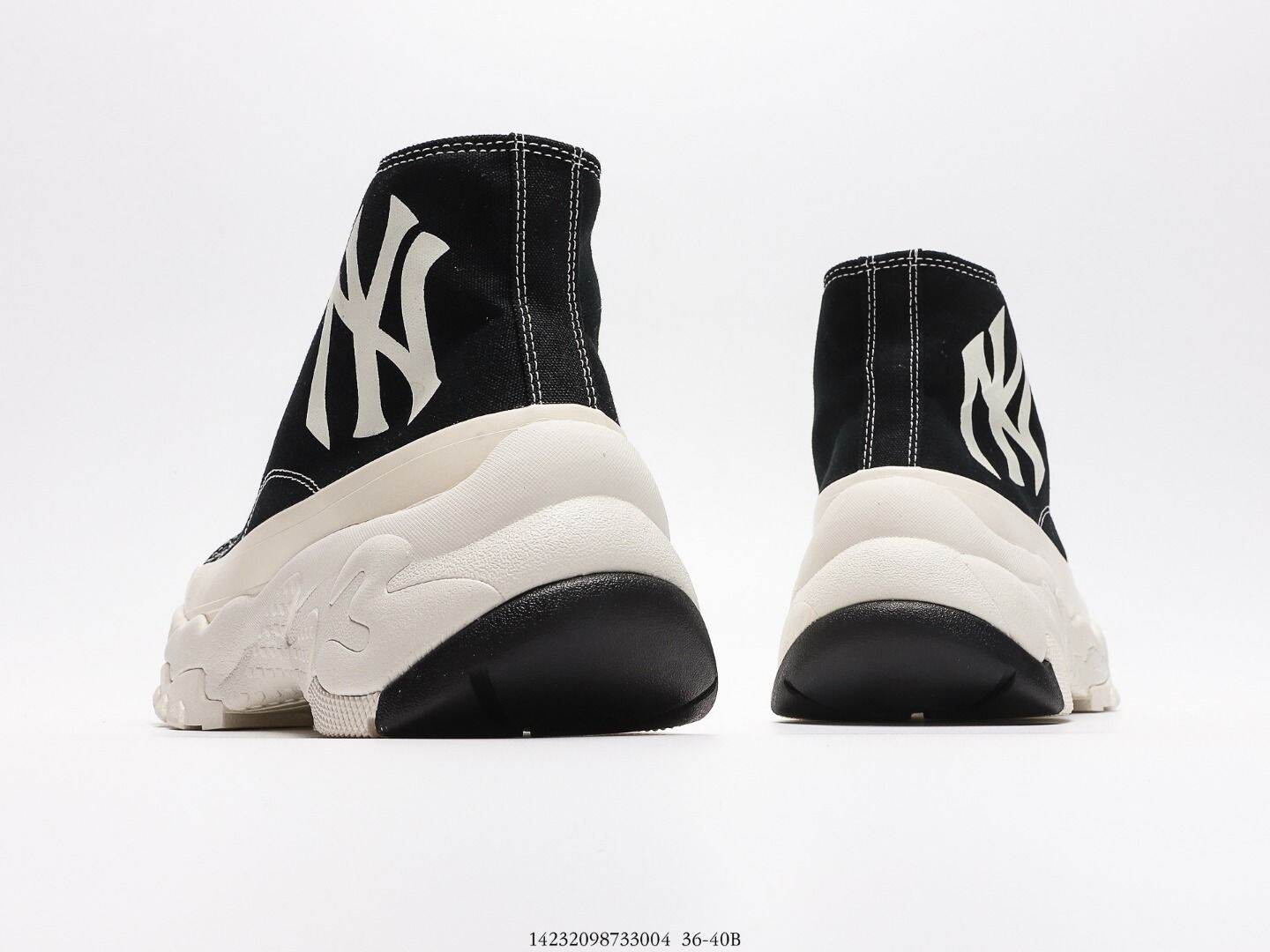 รองเท้าMLB CHUNKY HIGH NEW YORK YANKEES UNISEX SNEAKER BLACK SIZE.36-44 ...