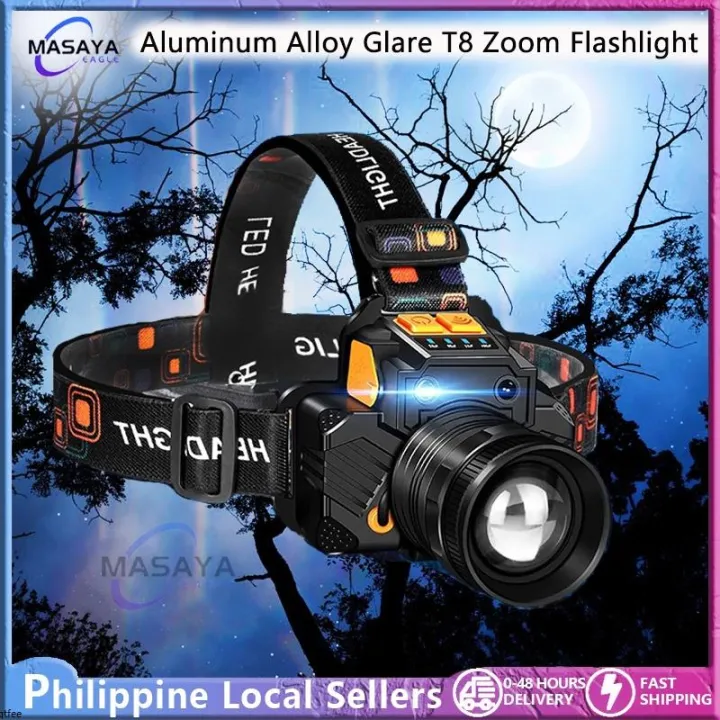 flashlight rechargeable Eagle Waterproof Headlamp Aluminum Alloy Glare ...