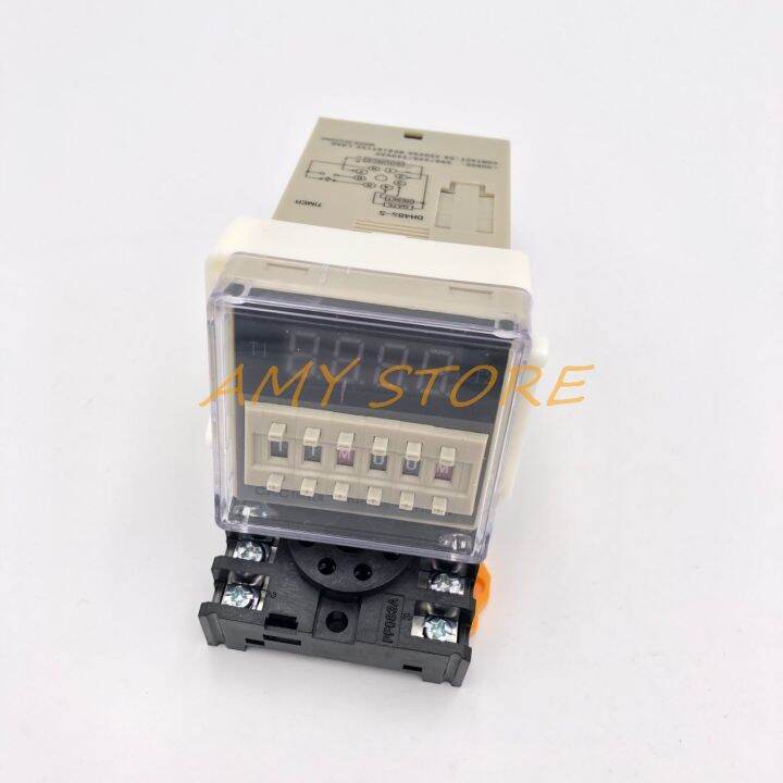 AC/DC 12V/24V/36/110/220/380V 24 220V DPDT 8Pin 0.1S 99H Digit Programmable Double Repeat Cycle ...