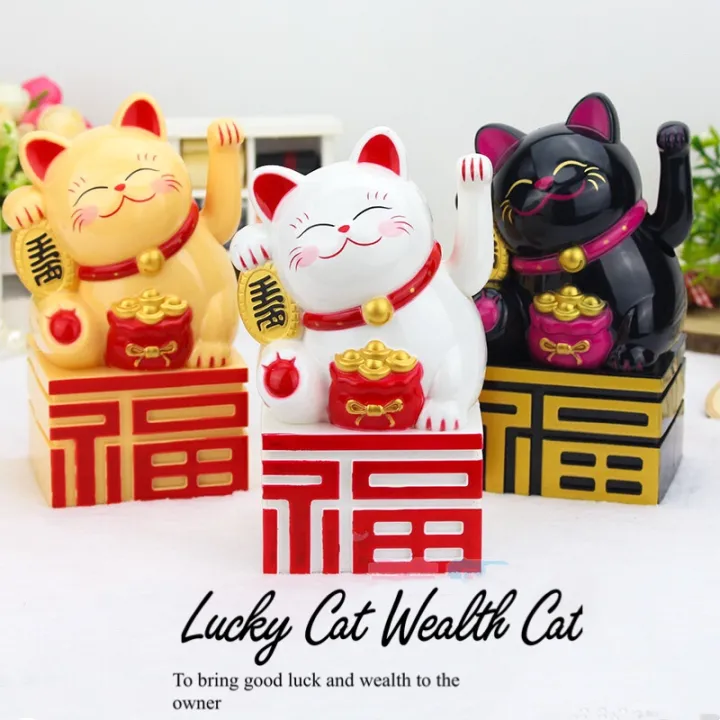 Feng Shui Lucky Cat Lucky Beckoning Wealth Cat | Lazada PH