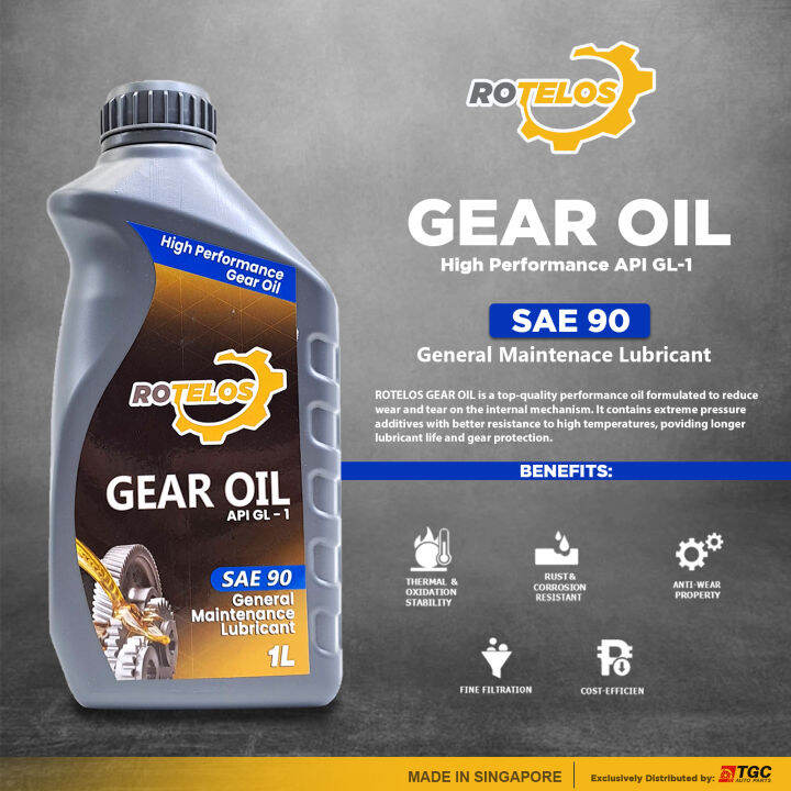 ROTELOS GEAR OIL SAE 90 API GL-1 1Liter | Lazada PH