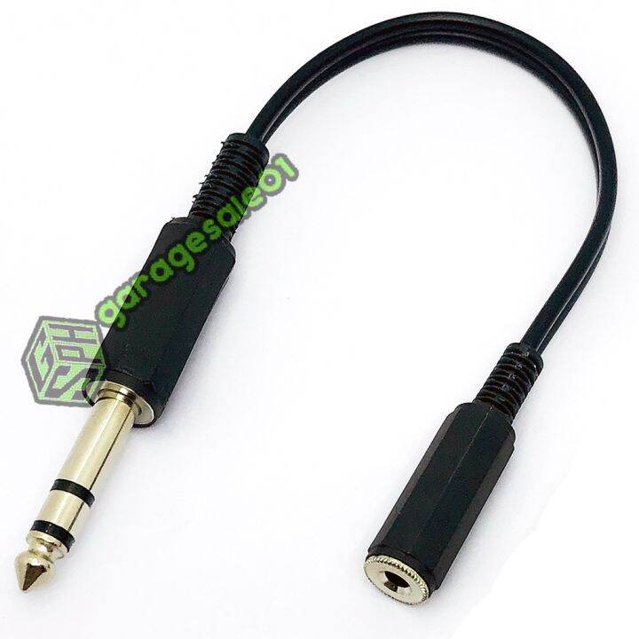 3.5mm Female Jack to PL 6.35mm Stereo Male Plug Converter Adapter ...