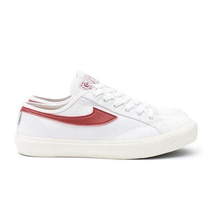 Sepatu Compass Gazelle Low White Red | Lazada Indonesia