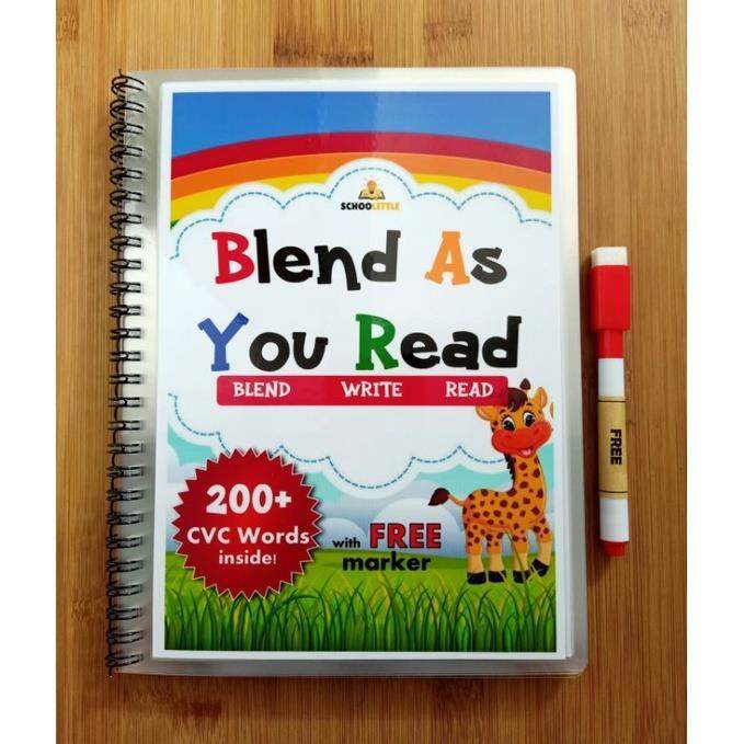 Hot search CVC Laminated Reading Book Blend As You Read Material for ...
