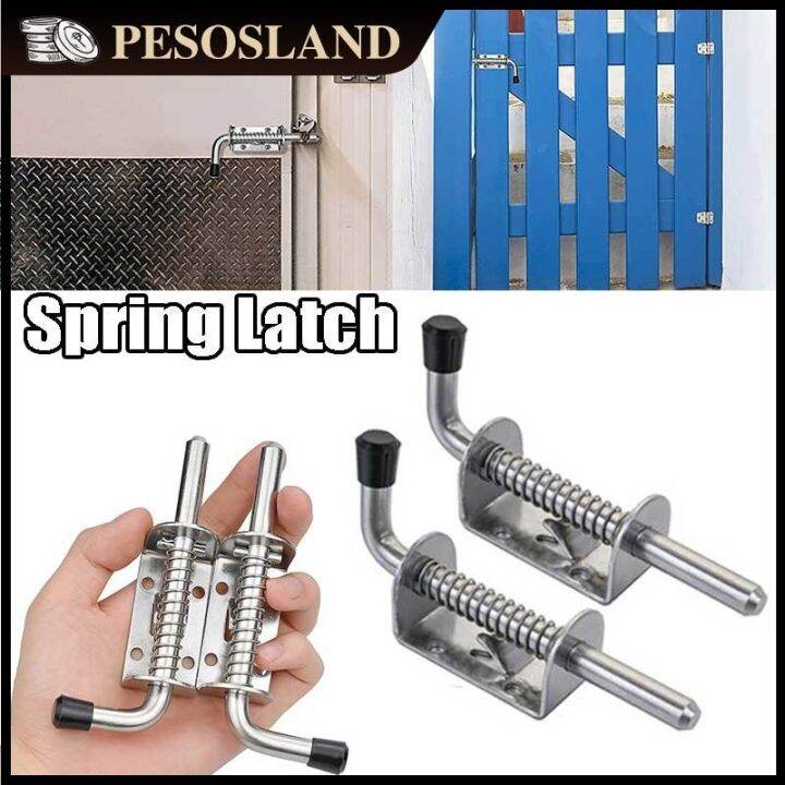 【COD】krngbe524 304 Stainless Steel Heavy Duty Spring Latch Lock L Type ...