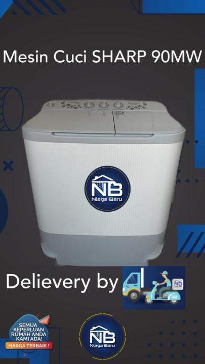 Mesin Cuci 2 tabung Sharp ESt90MW EST 90 MW Khusus Bogor | Lazada Indonesia