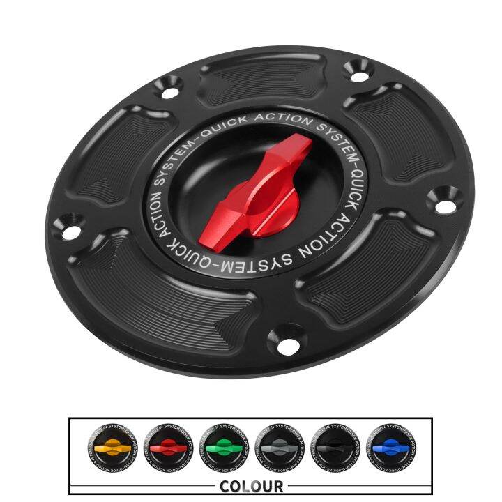 Motorcycle Fuel Gas Tank Cap Cover Quickly Release Keyless For DUCATI ...