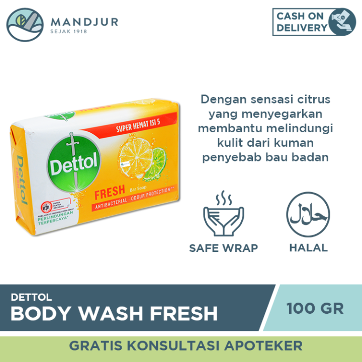 Sabun Mandi Batang Dettol Profresh Fresh - 105 gram | Lazada Indonesia