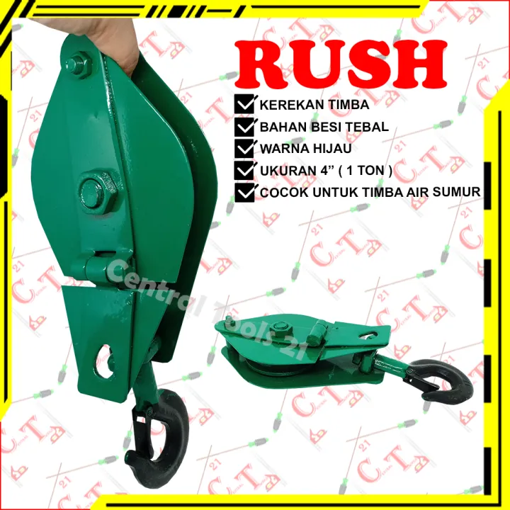 Central Tools 21 - Kerekan Timba Katrol Sumur Besi Tebal 4 Inch 1 Ton ...