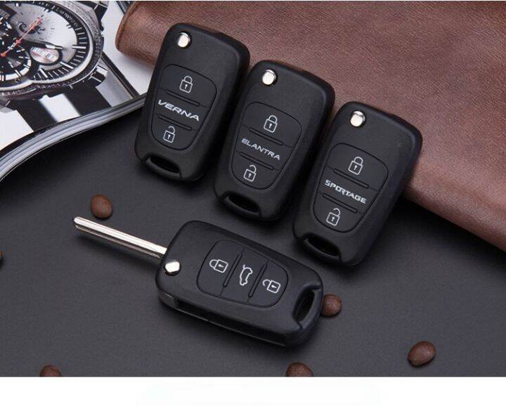 FOR Kia Picanto Sportage K5 3 Buttons Flip Folding Remote Key Case New ...