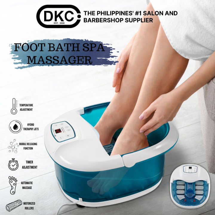 DKC - Foot Spa Bath Massage Machine with Heat, Bubbles and 6 Massage ...