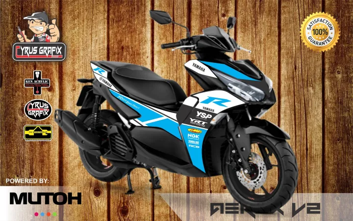 AEROX V2 50th ANNIV EDITION FULL SET GLOSSY DECALS STICKER | Lazada PH