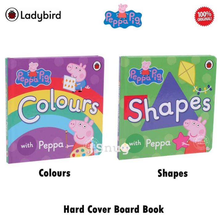 Original Peppa Hardcover Board Book - Colours Or Shapes For Early ...