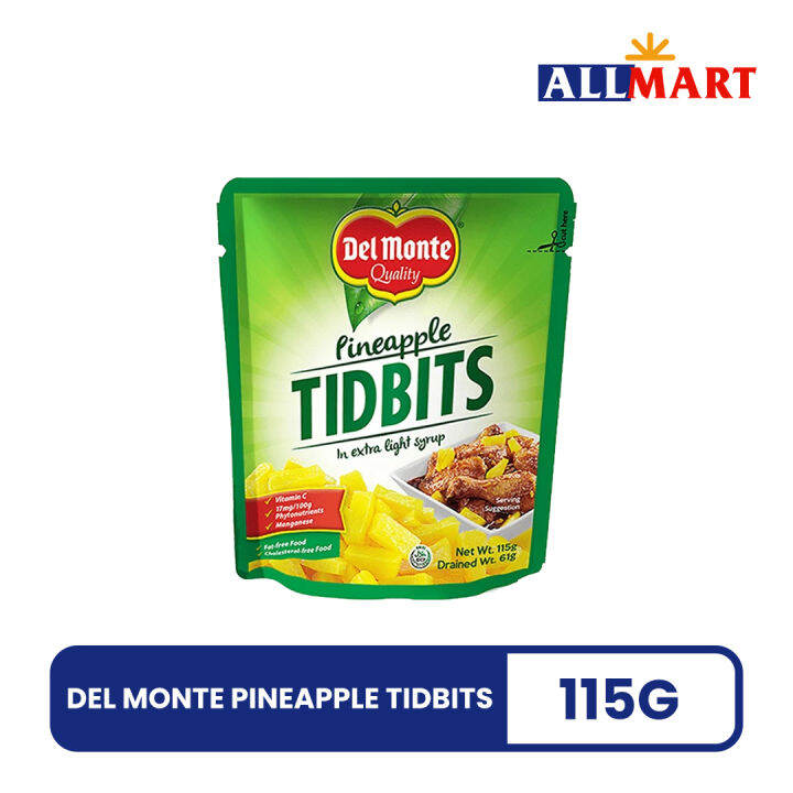 Del Monte Pineapple Tidbits 115g | Lazada PH