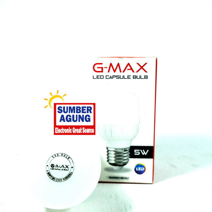 Lampu LED Kapsul 5W GMAX Capsule Bulb 5Watt Kecil Terang Awet Murah Gmaxx | Lazada Indonesia