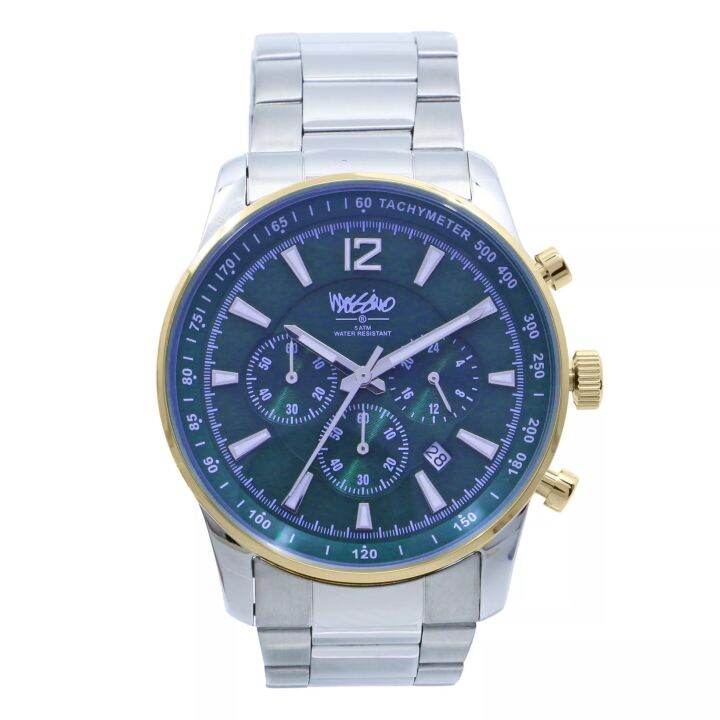 Mossimo Men Silver folded SS Strap Watch MS-2002G-BLU | Lazada PH