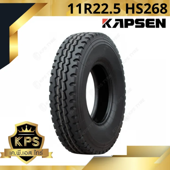 11R22.5 ยี่ห้อ KAPSEN รุ่น HS268 ยางรถบรรทุกเรเดียล | Lazada.co.th