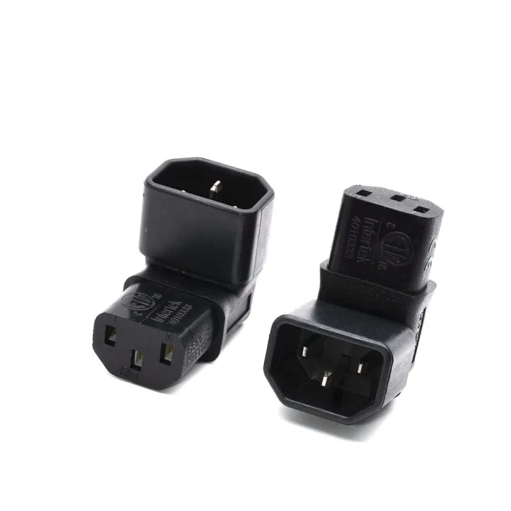 IEC Connectors IEC 320 C14 to C13 Up angle Power adapter Conversion plug IEC320 C13 to C14 AC ...