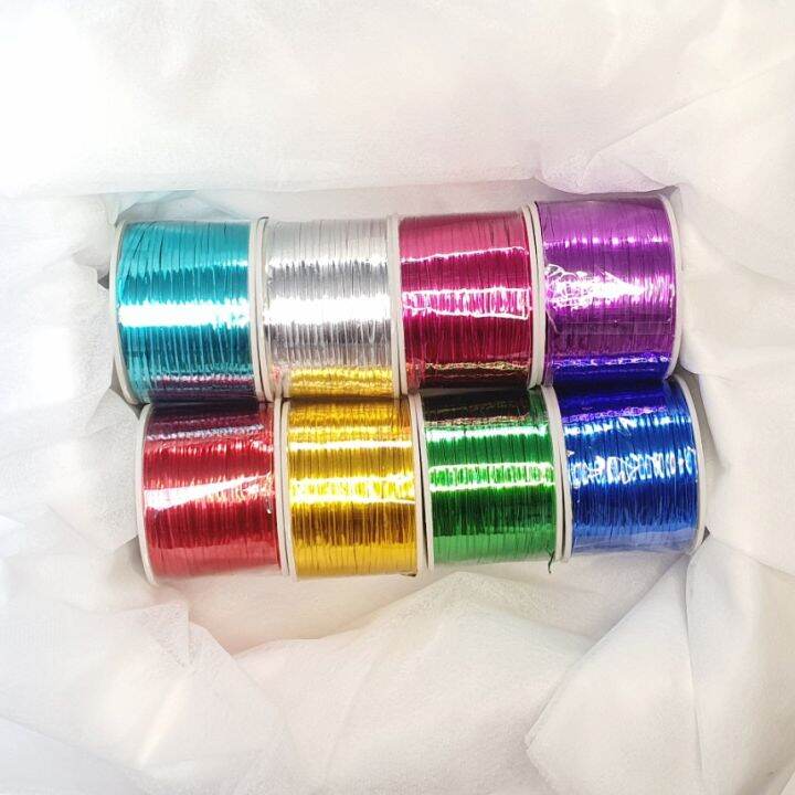 Twist Tie Roll 100m x 4mm Kawat Metalik Kilap Souvenir Lolipop ...