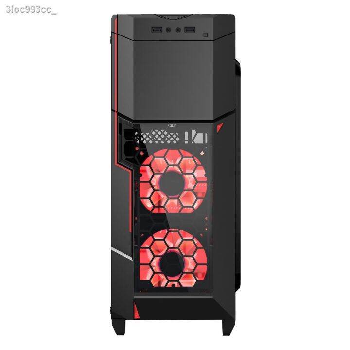 AZZA Mid Tower Temped Glass Gaming Case Crimson 211G – Black | Lazada.co.th