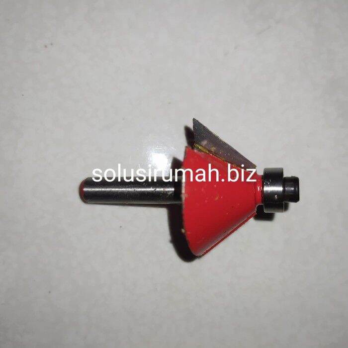 Mata Profil 45 derajat router chamfer carbide router bits 1/4 x 1/2 i ...