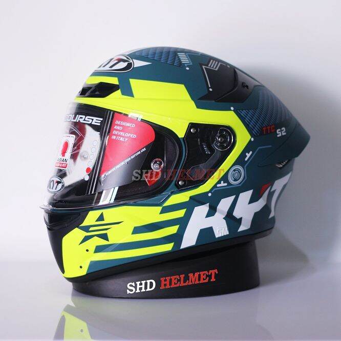 Helm Full Face KYT TT Course Fuselage Matt Yellow KYT TTC Terbaru 2023 | Lazada Indonesia