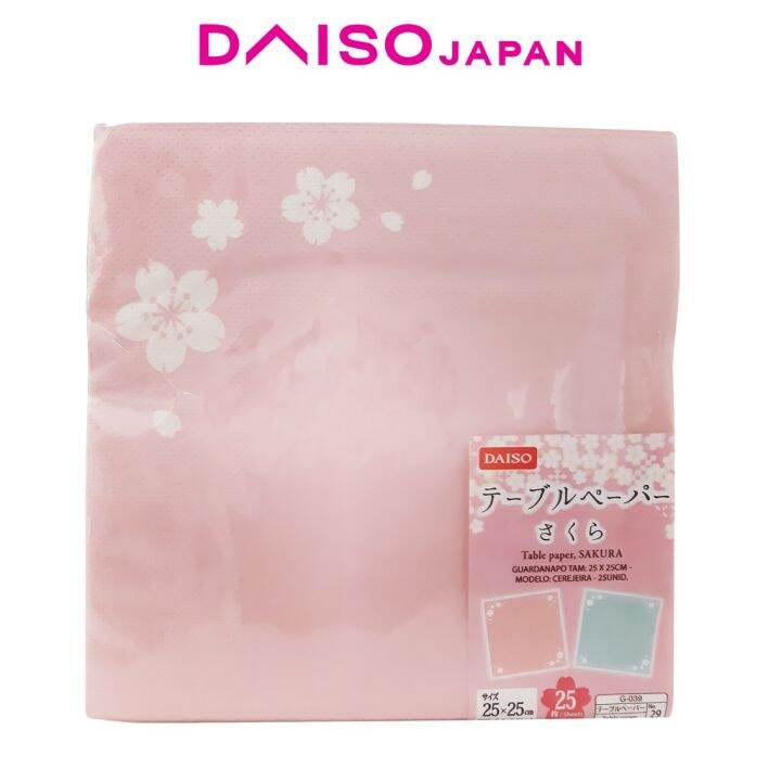 Daiso Pink Cherry Blossom Table Napkin 25 SheetsACa | Lazada PH
