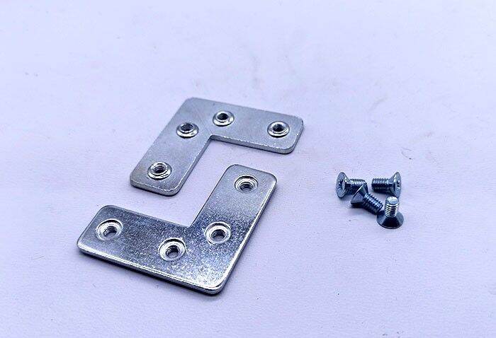 Siku plat connector silver A.PL1 Konektor L bracket bracket tebal ...