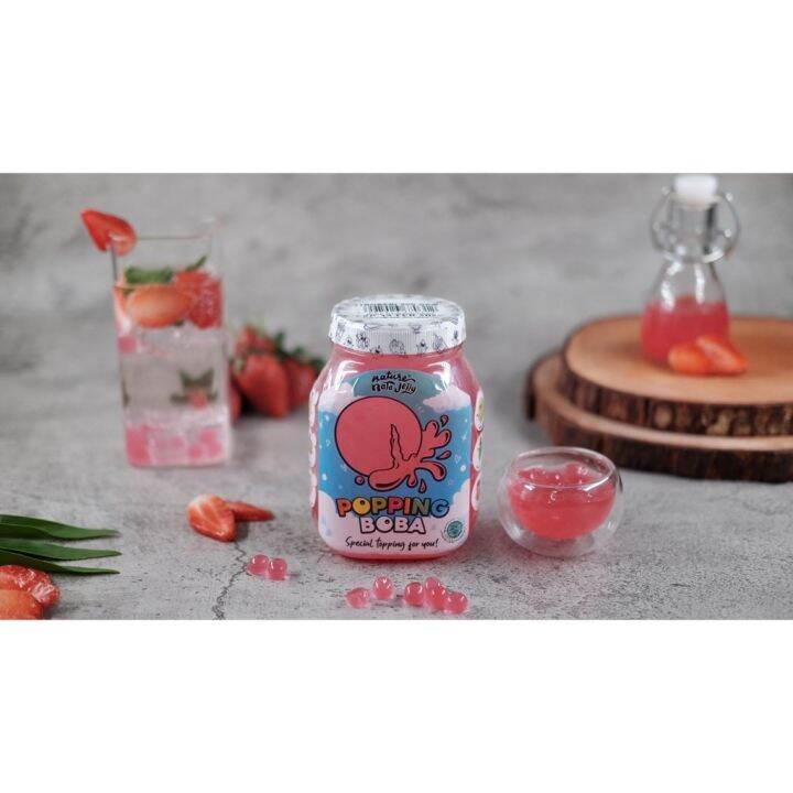 POPPING BOBA RASA STRAWBERRY 500 GRM / TOPPING MINUMAN TERMURAH DAN ...