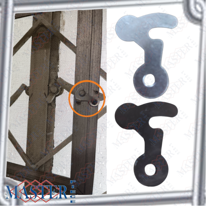 (10PCS) Aluminum Screen Hook [SILVER/BROWN] w/ 10pcs MS 6 x 3/8 ...