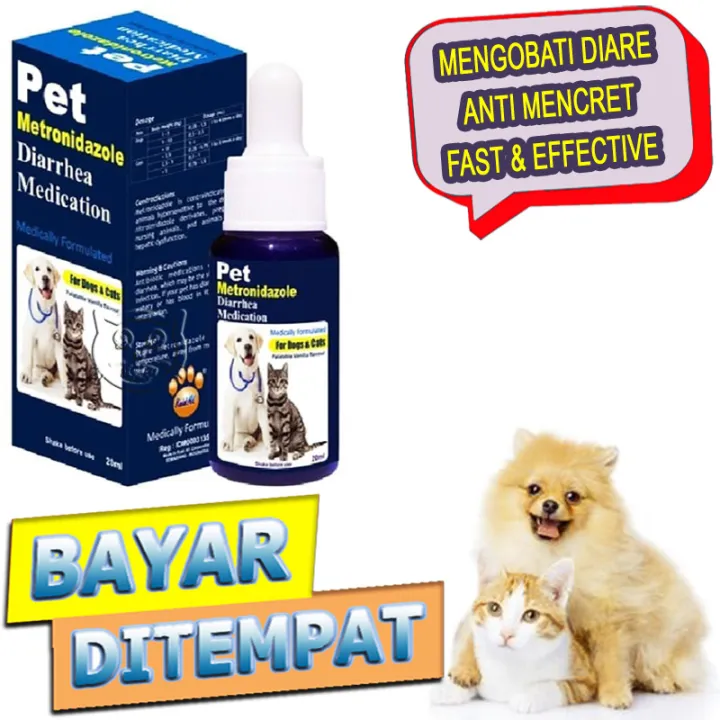 Pet Metronidazole Diarrhea Medication Obat Mencret Diare Anjing Kucing ...
