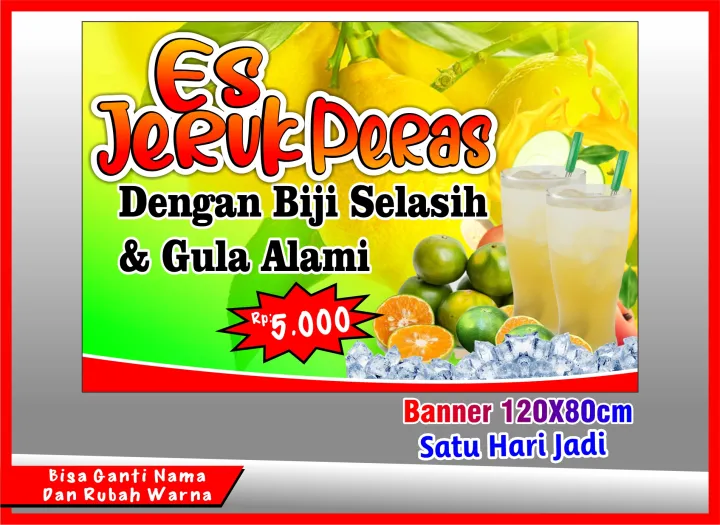 SPANDUK BANNER BACKDROP ES JERUK PERAS /CETAK SPANDUK ES JERUK PERAS ...