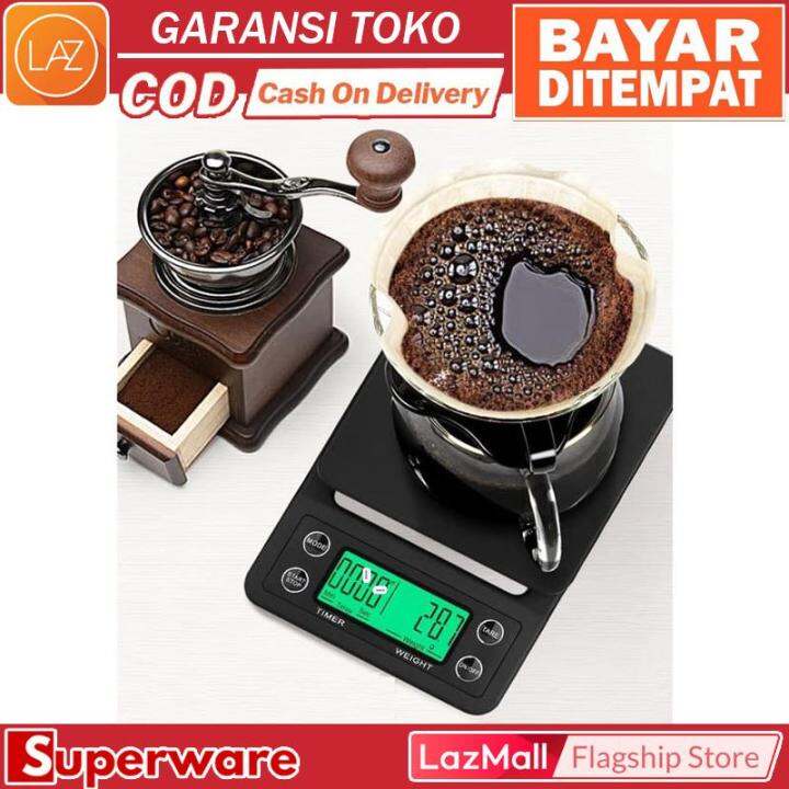 [ K70 TIMBANGAN DIGITAL KOPI ] Timbangan Digital Kopi Coffee Scale Timer 3kg 0.1 pour over V60 ...