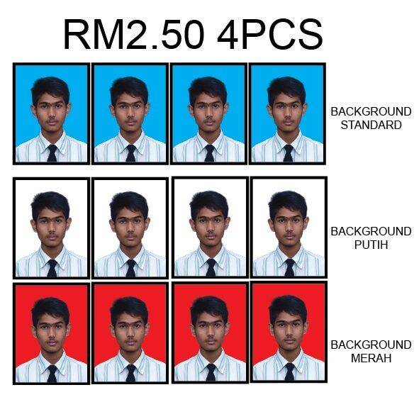 Gambar ukuran Passport 4pcs per set | Lazada