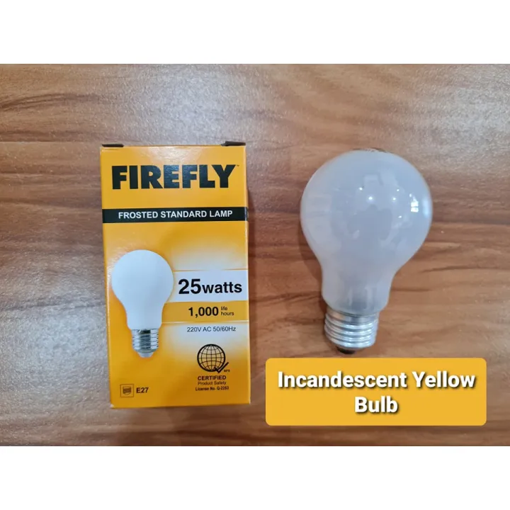 Incandescent Bulb Firefly Yellow Bulb Pang sisiw for chick 25watts E27 ...