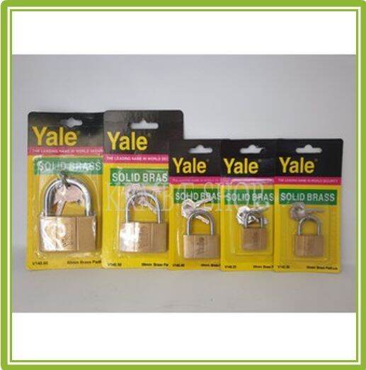 Yale Solid Brass Padlock [ 25mm - 30mm - 40mm - 50mm - 60mm ] | Lazada PH