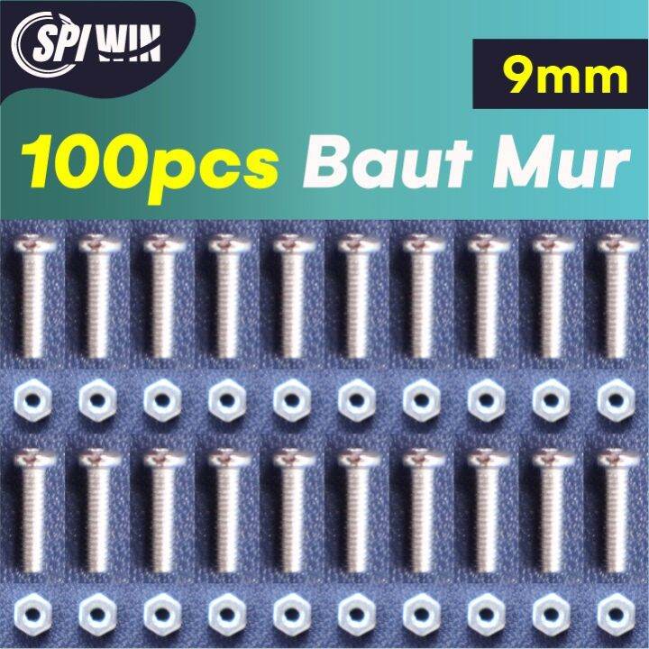 BAUT 2MM MUR TAMIYA 9MM 100PCS 45BAUT 55 MUR MINI 4WD SPEED SLOOP BMOA ...