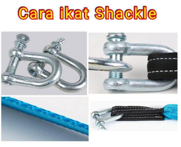 Tali Derek Mobil 5 Meter 5 Ton / Emergency Tow Rope / Tali Mobil High ...