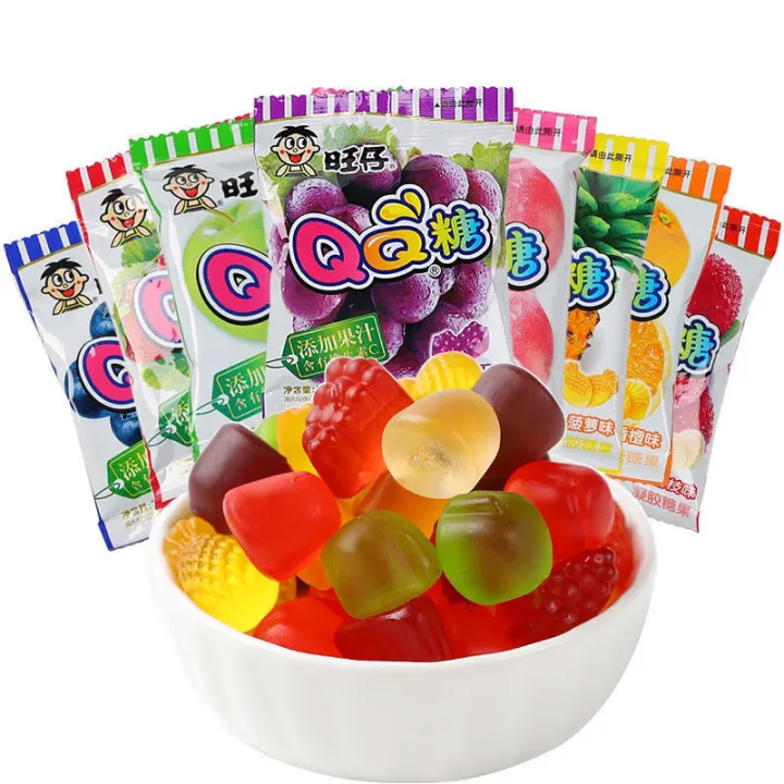 Wangzai QQ Candy ลูกอมเคี้ยวหนึบสำหรับเด็ก Gummi Juice Candyขนมญี่ปุ่นขนมที่ดังในtiktokขนมอร่อย ...