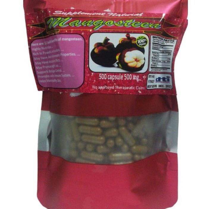 Mangosteen herbal capsule 500 pcs 500 mg! Anti oxidant | Lazada PH