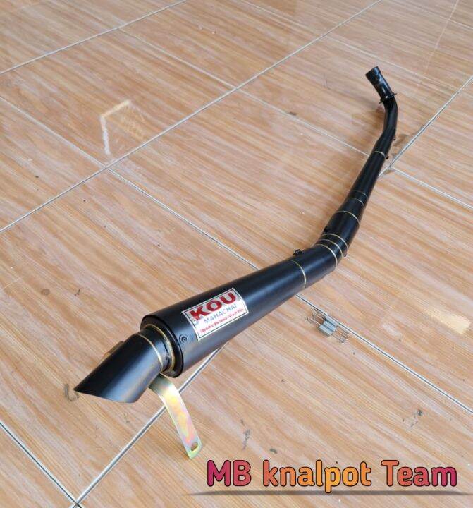 knalpot racing supra fit new-supra x 100 kou black | Lazada Indonesia