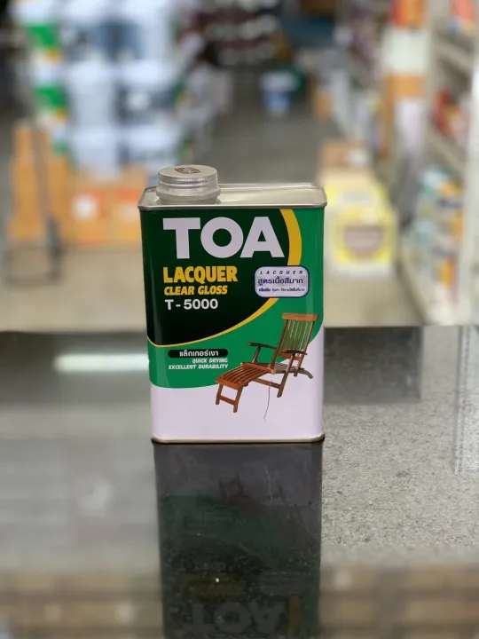 แลคเกอร์เงา TOA LACQUER CLEAR GLOSS T-5000 (0.946 ลิตร) | Lazada.co.th